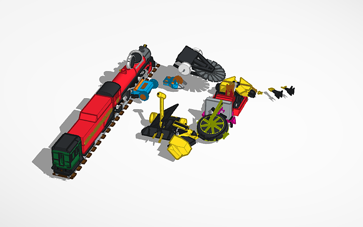 3D design Train Wreck 5 - Tinkercad