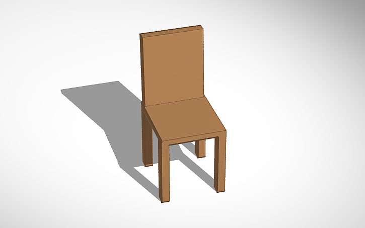 3D design chair - Tinkercad