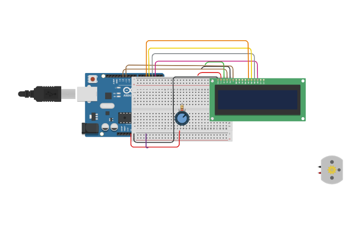 Circuit design automatic room temperature controller - Tinkercad