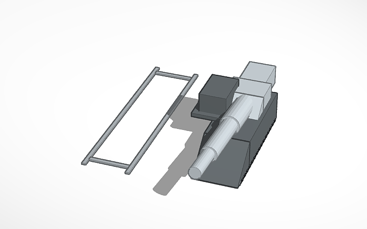 3D design Schwerer Gustav - Tinkercad