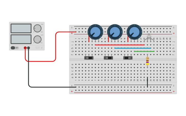 Circuit design Circuito 5: acionamento de led RGB com botão - Tinkercad