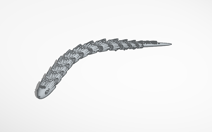 3D design snake toy(prefab) - Tinkercad