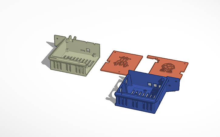 3D design Raspi-Skr 2 case remix - Tinkercad