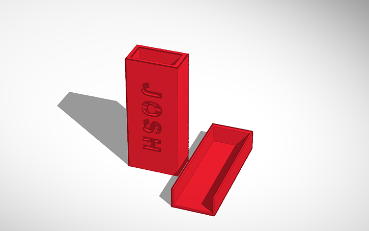 3D design Pencil box - Tinkercad