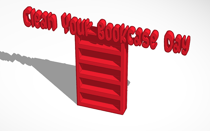 3D design Bookcase - Tinkercad