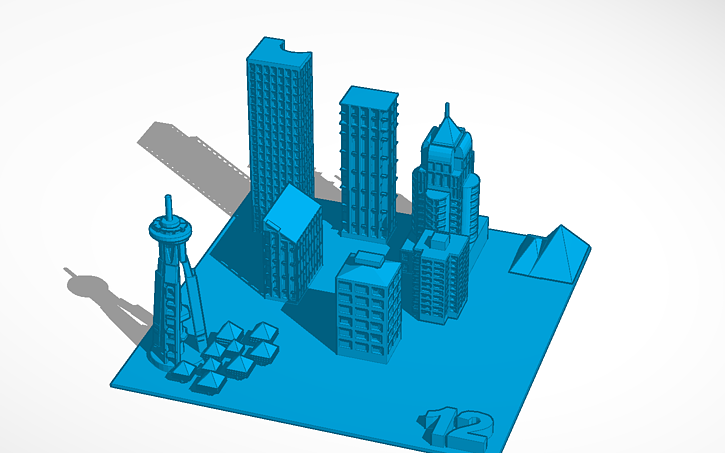 3D design Seattle Micro City | Tinkercad