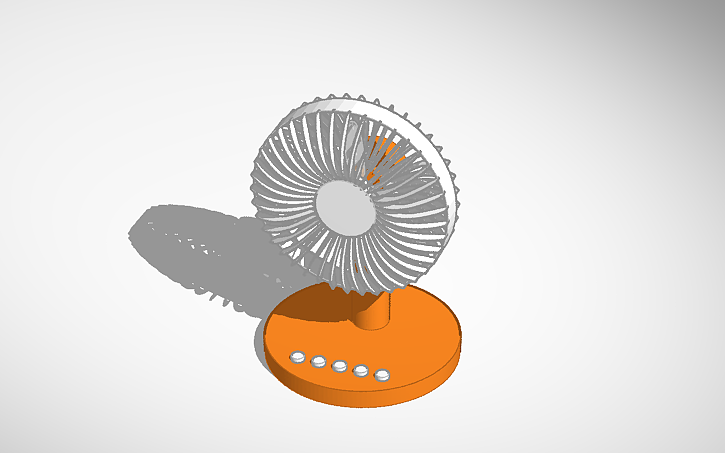 3D design fan - Tinkercad