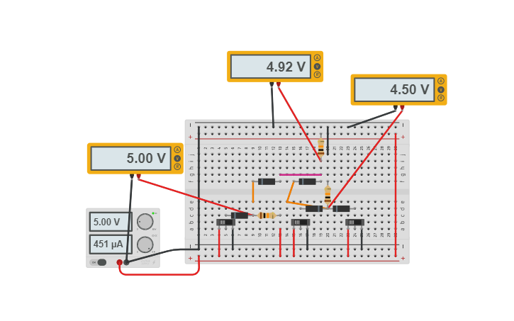 Circuit Design A And B Or C Tinkercad