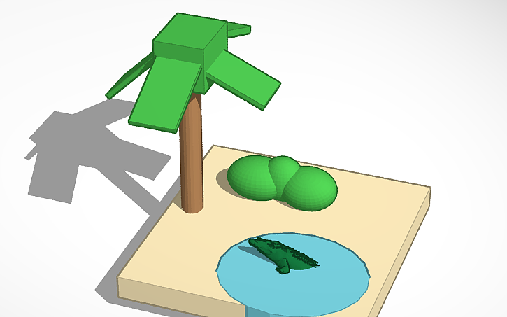 3D design DESERT OASIS! | Tinkercad