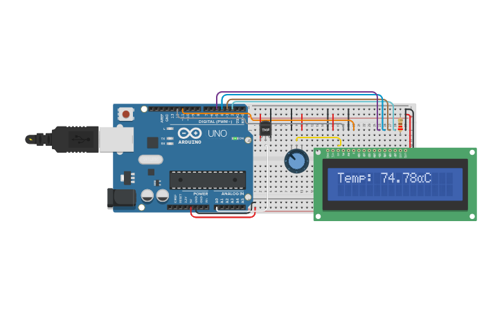 Circuit design simulacion 23 - Tinkercad