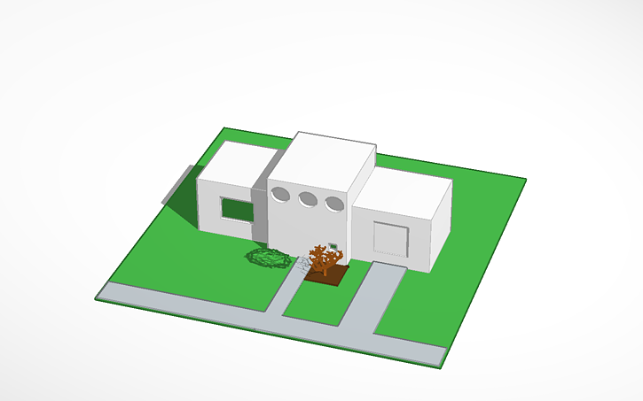 3D design Powerpuff girls House - Tinkercad