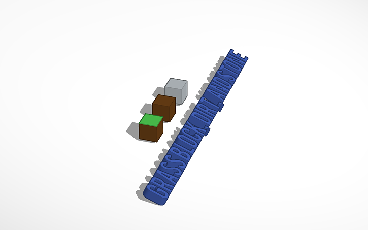 3D design Blocks Minecraft - Tinkercad