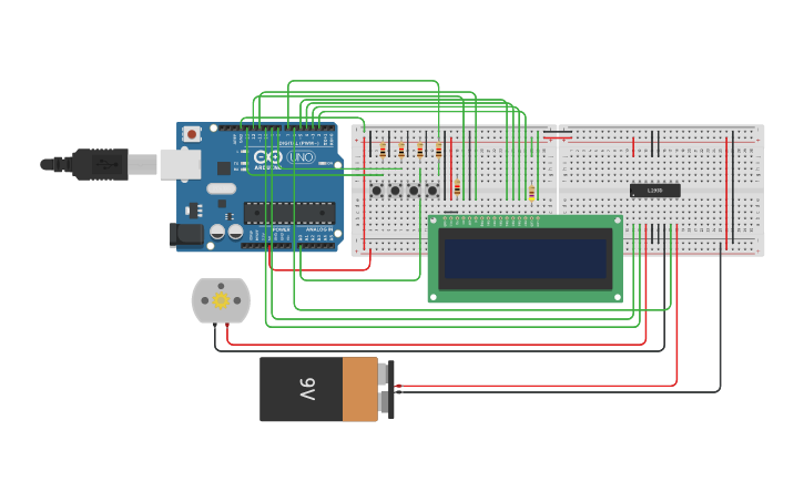 Circuit design Exercício 04 - PWM | Tinkercad