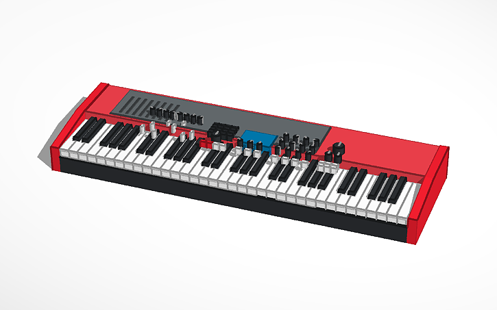 3D design Piyano - Tinkercad