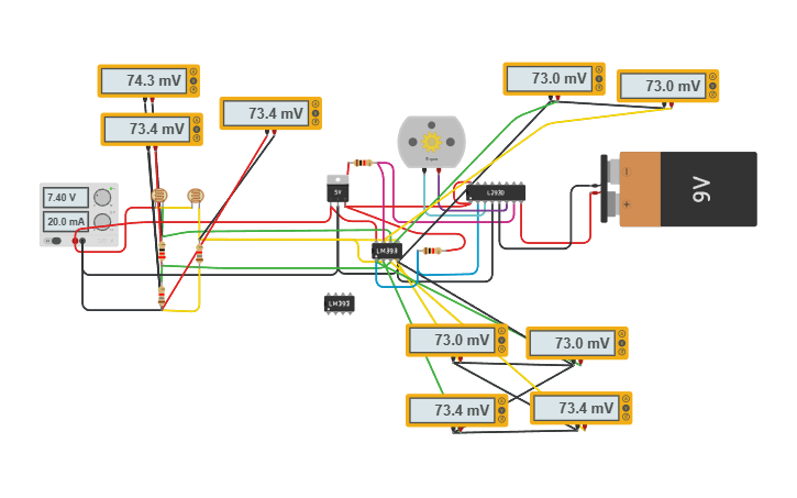 Circuit design Project Elec - Tinkercad
