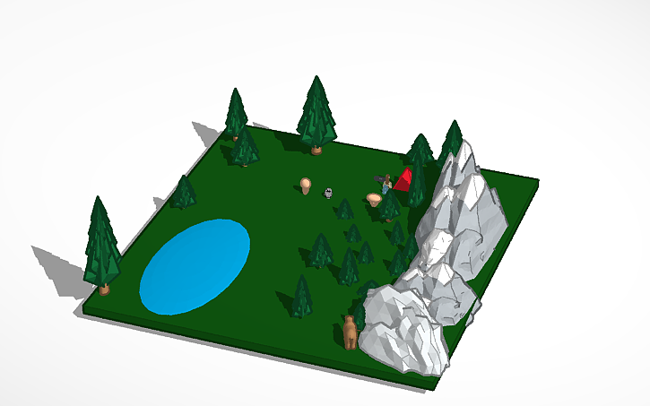 3D design The Grand Forest - Tinkercad