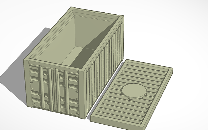 3D design Container - Tinkercad