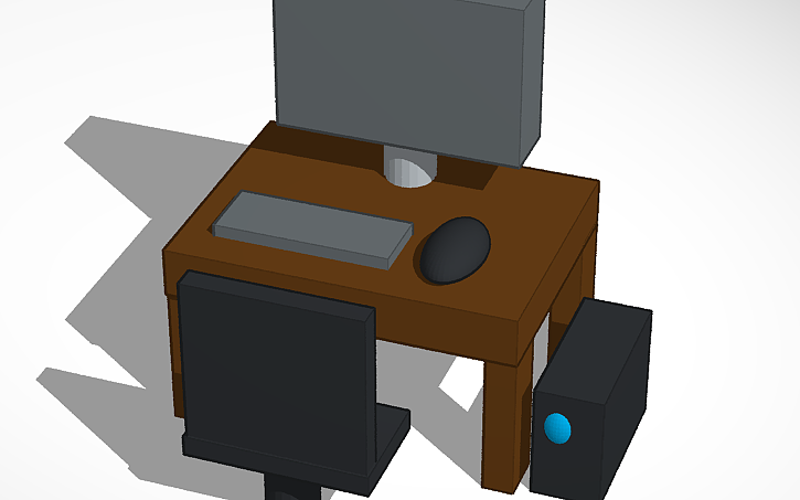 3D design lekendrick desk | Tinkercad
