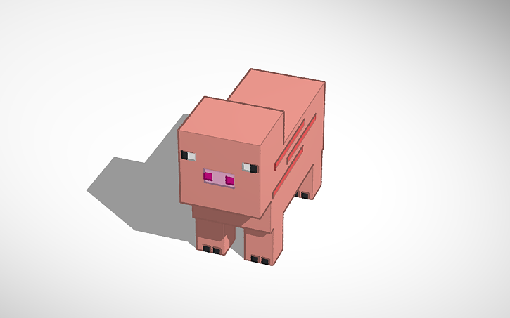 3D design Minecraft Pig | Tinkercad