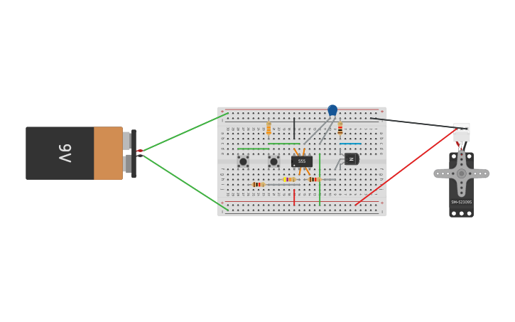Circuit Design Servo Tester Tinkercad