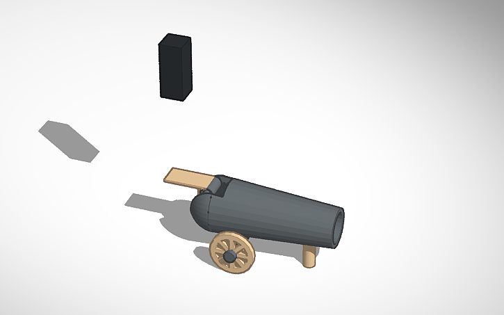 3D design Lever Cannon Mk 1 - Tinkercad