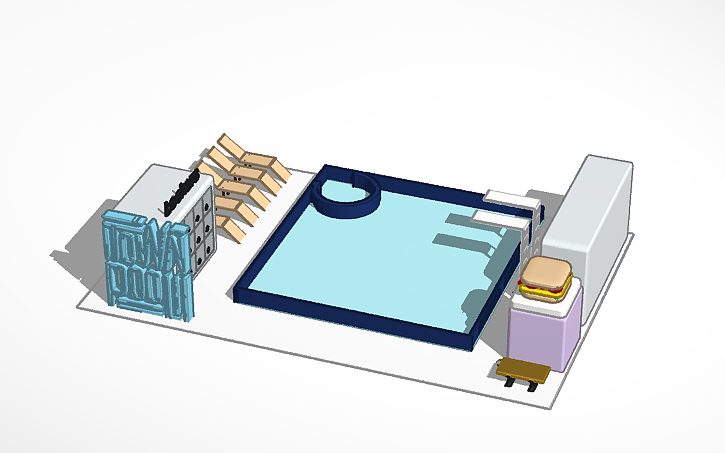 3D design Town Pool- Updated - Tinkercad