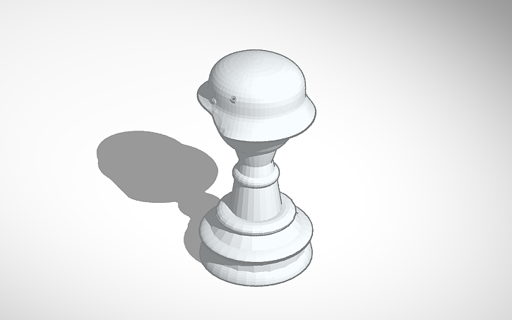 3D design German Pawn - Tinkercad