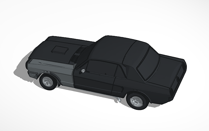 3D design 1965 Mustang Rat Rod - Tinkercad