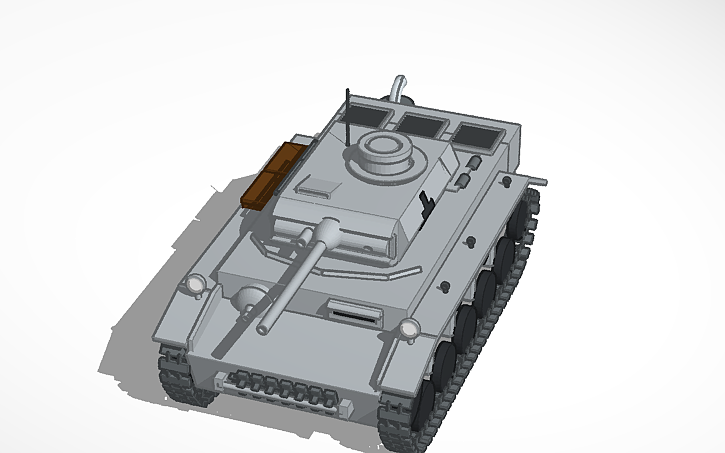 3D design Gefechtsaufklärer Leopard (VK16.02) - Tinkercad