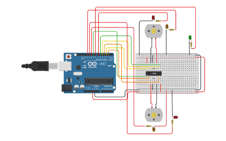 Circuit design Exercício 3 | Tinkercad