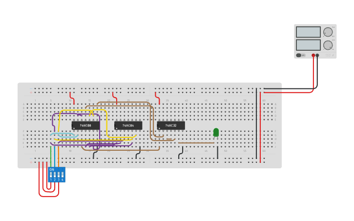 Circuit design Pregunta 2 - Jhosep Tacza - Tinkercad
