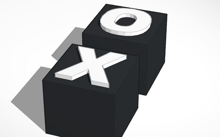 3D design insert for tic tac toe - Tinkercad