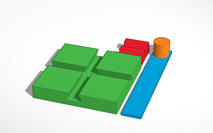 3D design Do Nothing Machine - Tinkercad