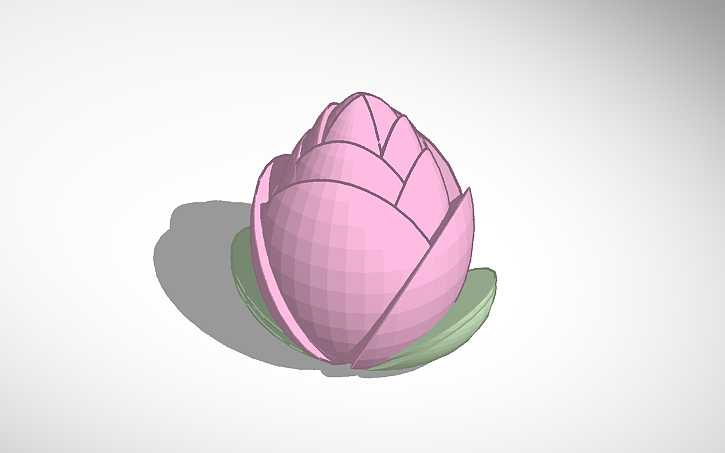 3D design rose - Tinkercad