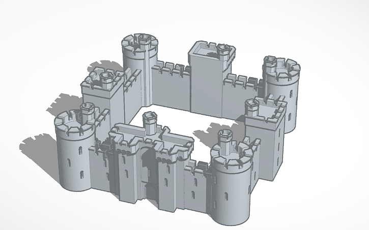 3D design Bodiam Castle - Tinkercad