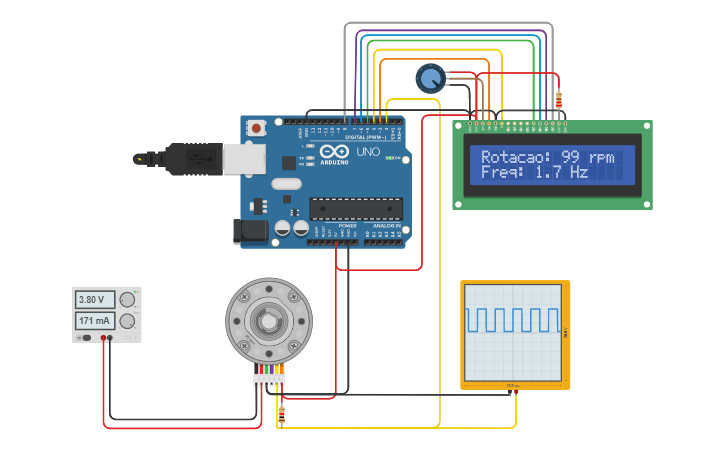 Circuit design UGA 2021-1 - Sensor Hall | Tinkercad