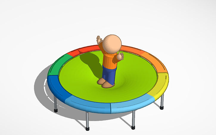 3D design Tinkercad Trampoline - Tinkercad