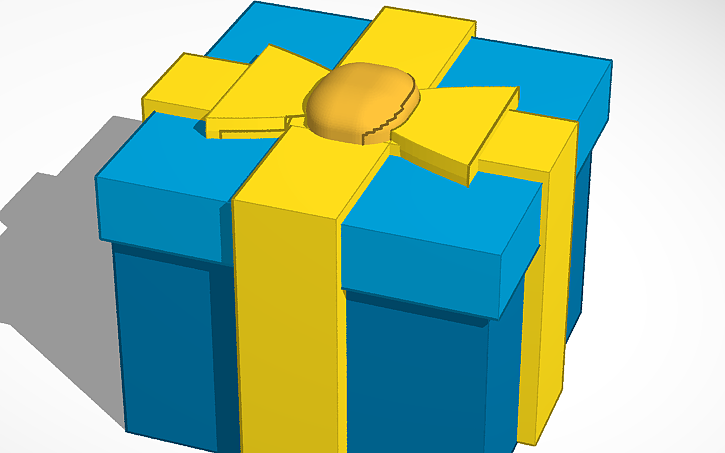 3D design a present box - Tinkercad