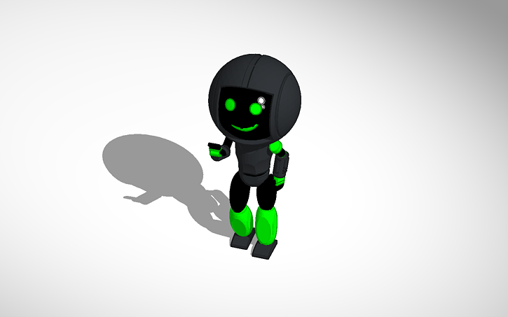 3D design Jayden the Cutebot with custom Paint Job - Tinkercad