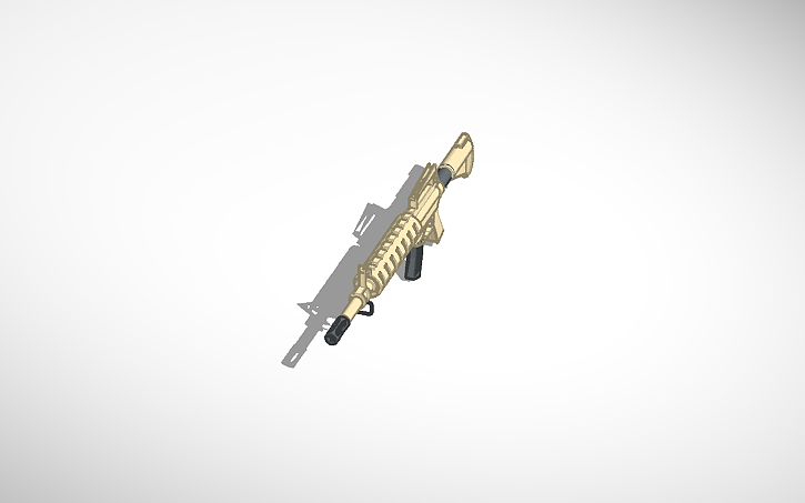 3D design M16A2 First Gun model - Tinkercad