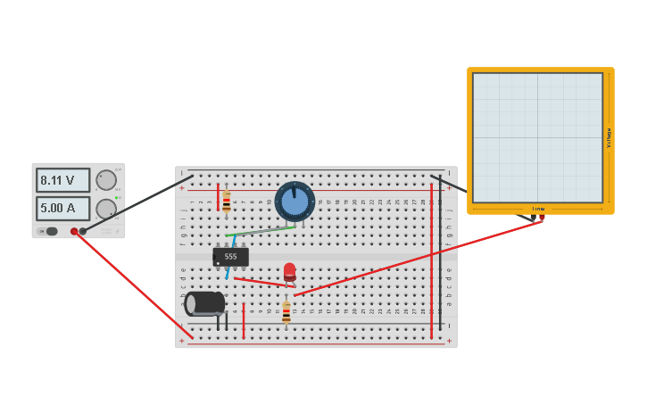 Circuit design Señal de Reloj - Tinkercad