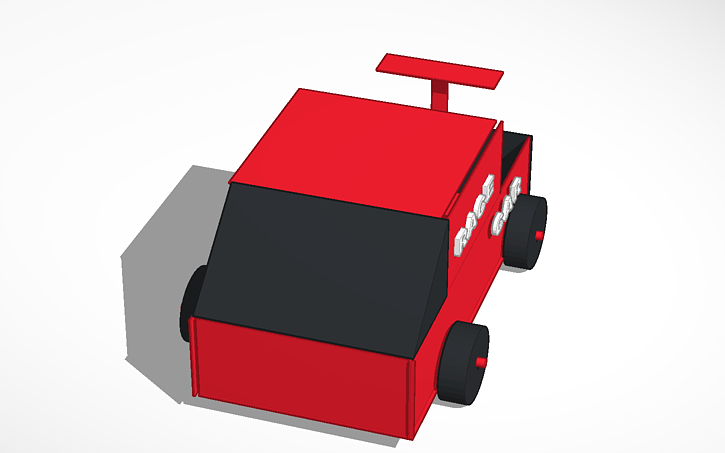 3D design Cardboard Car - Tinkercad