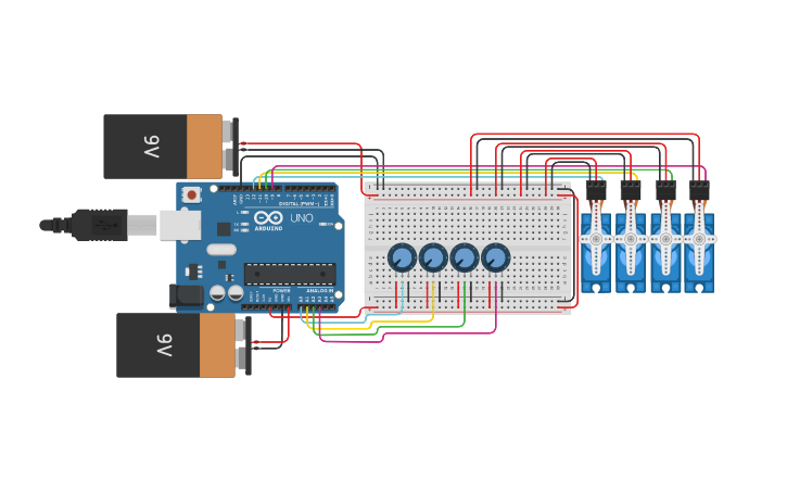 Circuit design T6 - ejercicio | Tinkercad