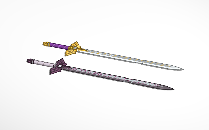 3D design Royal Guard's Sword and Royal Broadsword | Tinkercad