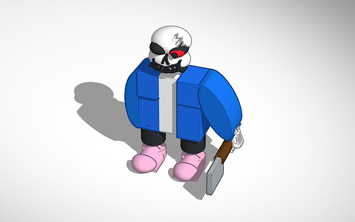 3D design Horror! Sans - Tinkercad