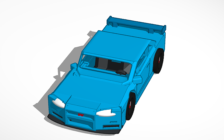 3D design Nissan GT-R Skyline R34 NISMO (1998) - Tinkercad