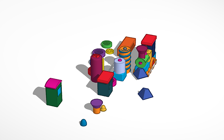 3D design train maker with example | Tinkercad