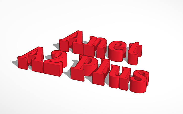 3D design Anet A2 Plus | Tinkercad