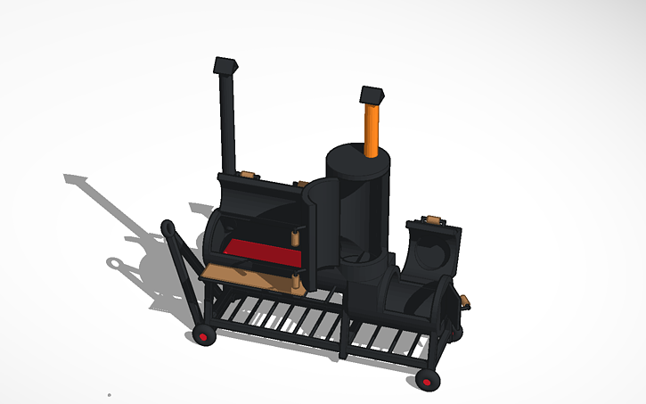 3D design Smoker V2 - Tinkercad