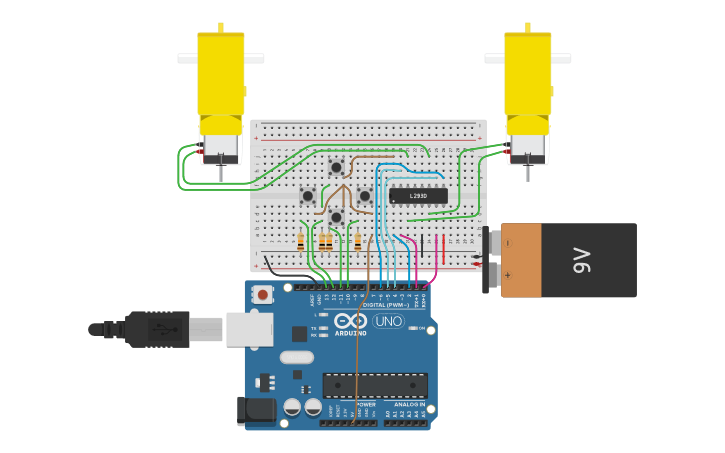 Circuit Design Simulation Moteurs Prof Tinkercad